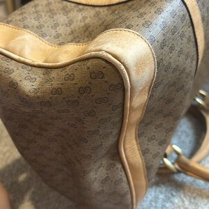 Gucci | Bags | Vintage 97s Gucci Boston Bag With Mini Gg Logo | Poshmark